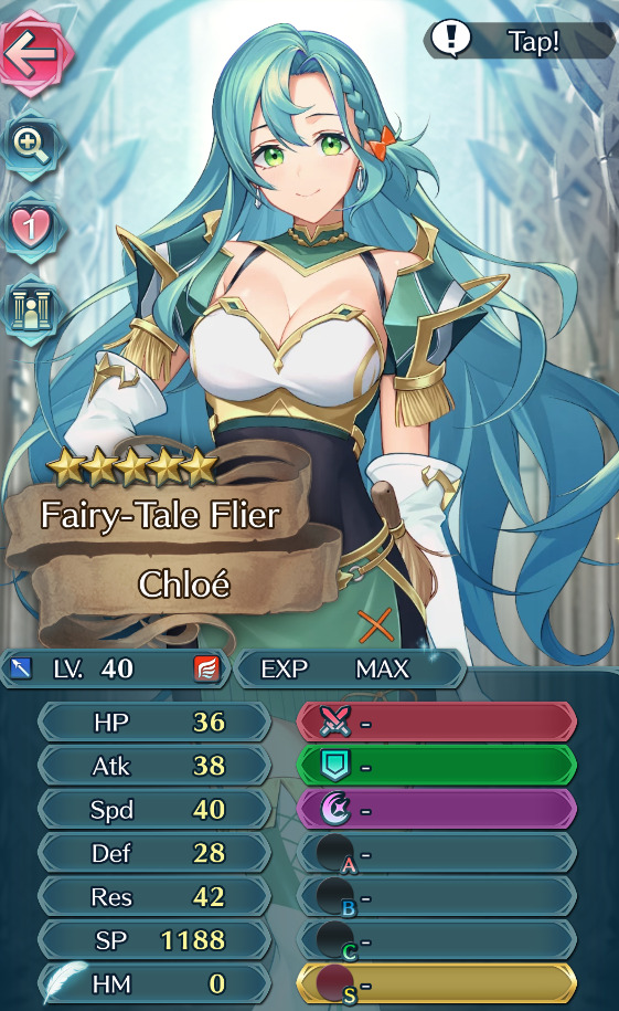 【FEH】クロエのステータスは速さ魔防型！！ 専用武器『夢想の翼槍』は自身の魔防に応じて与えるダメージが上がり受けるダメージが下がる性能だ | ファイアーエムブレム攻略・情報まとめ チキ速